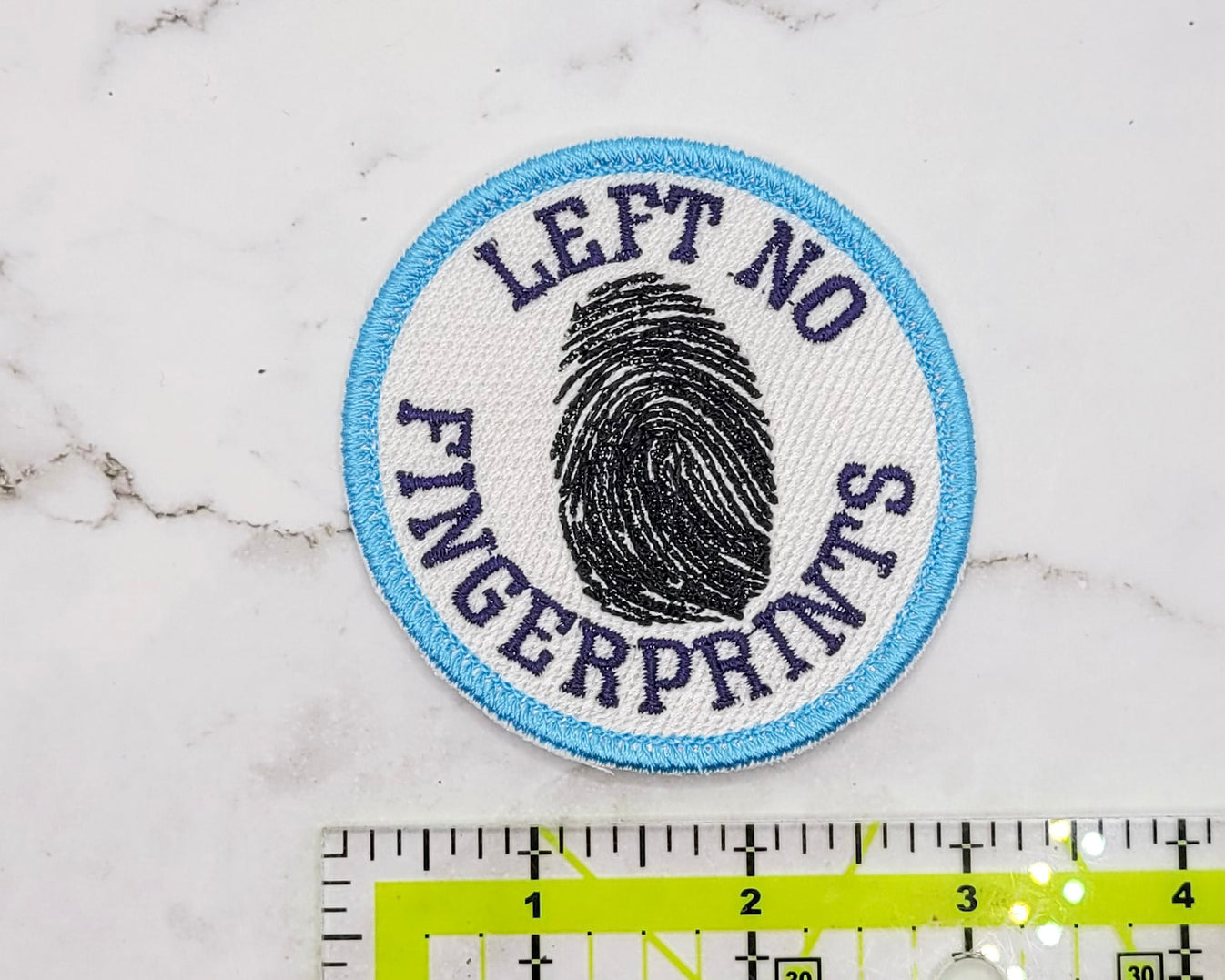 Left No Fingerprints Merit Badge – The Craftinista