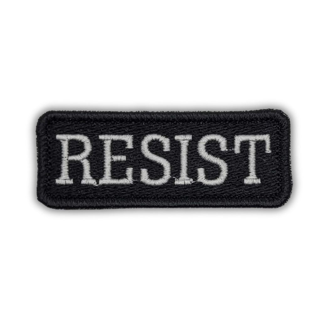 Resist Embroidered Patch – The Craftinista